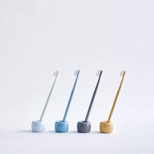 Muji White Porcelain Toothbrush Stand