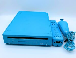 nintendo wii blue console