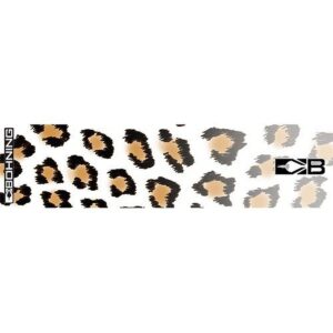 bohning archery club white leopard hd standard arrow wrap, 12pk