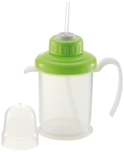 richell straw mug 250ml green