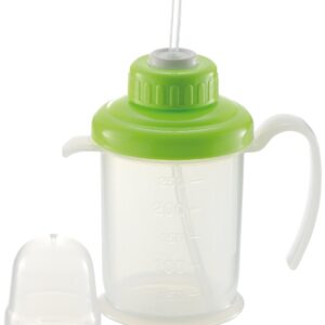 Richell Straw Mug 250ml Green