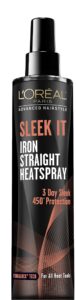 l'oréal paris advanced hairstyle sleek it iron straight heat spray, 5.7 ounce