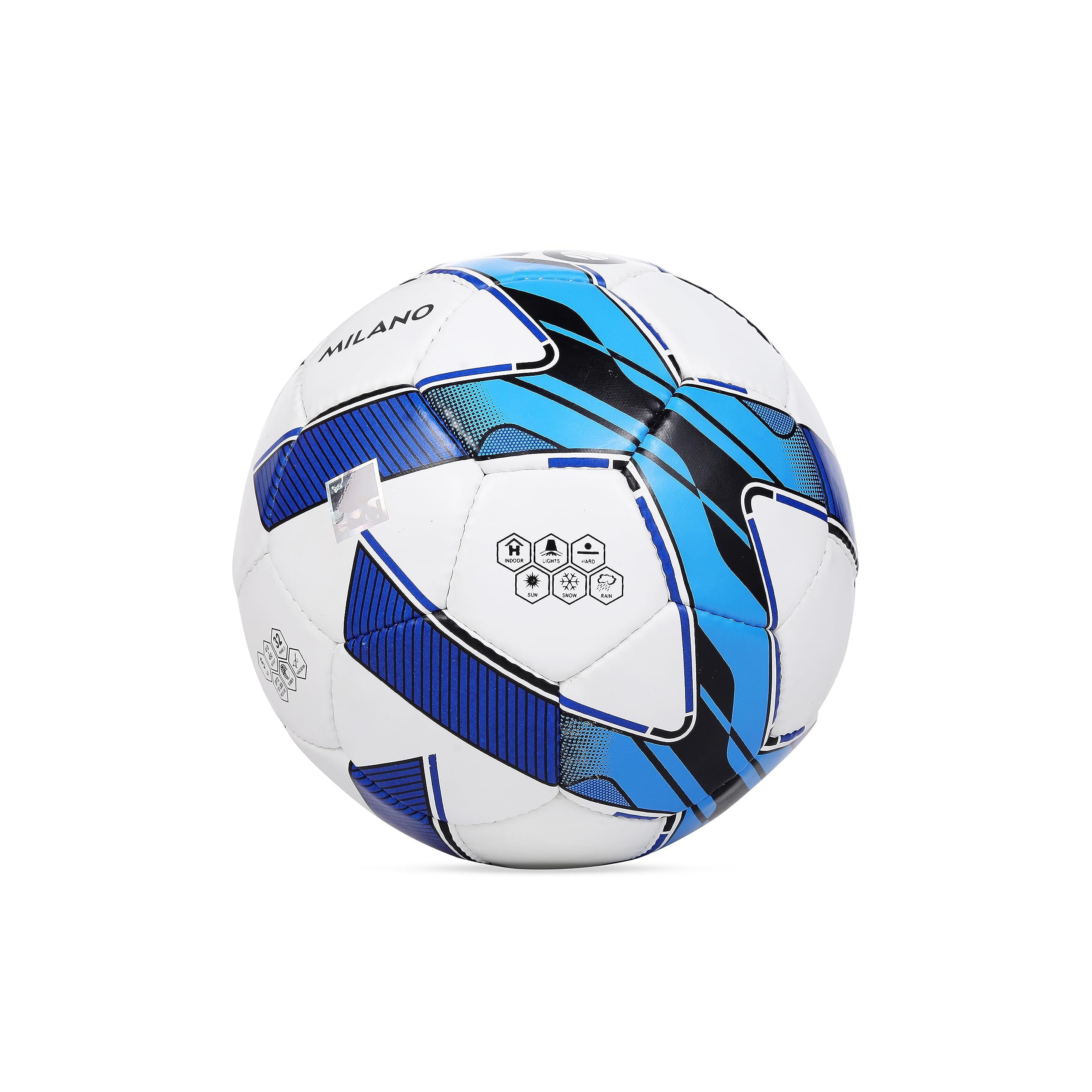 IRIS USA, Inc. Cosco Milano Hand Stiched Football-Size: 5 (White,Yellow,Black)