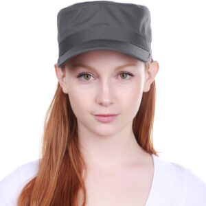 KBETHOS KBK-1464 DGY XL Cadet Army Cap Basic Everyday Military Style Hat (Now with STASH Pocket Version Available)