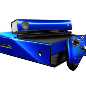 Blue Chrome Mirror - Vinyl Decal Mod Skin Kit by System Skins - Compatible with Microsoft Xbox One (XB1)