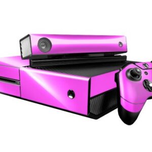 Pink Chrome Mirror - Vinyl Decal Mod Skin Kit by System Skins - Compatible with Microsoft Xbox One (XB1)