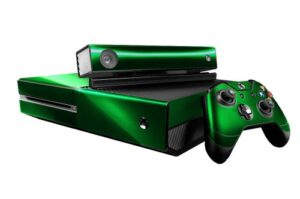 green chrome mirror - vinyl decal mod skin kit by system skins - compatible with microsoft xbox one (xb1)