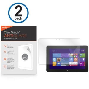 BoxWave Screen Protector Compatible With Dell Venue Pro 11 - ClearTouch Anti-Glare (2-Pack), Anti-Fingerprint Matte Film Skin for Dell Venue Pro 11