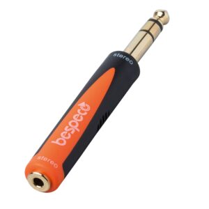 bespeco instrument cable, black & orange (slad210)