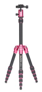 mefoto classic aluminum backpacker travel tripod kit - hot pink (a0350q0h)