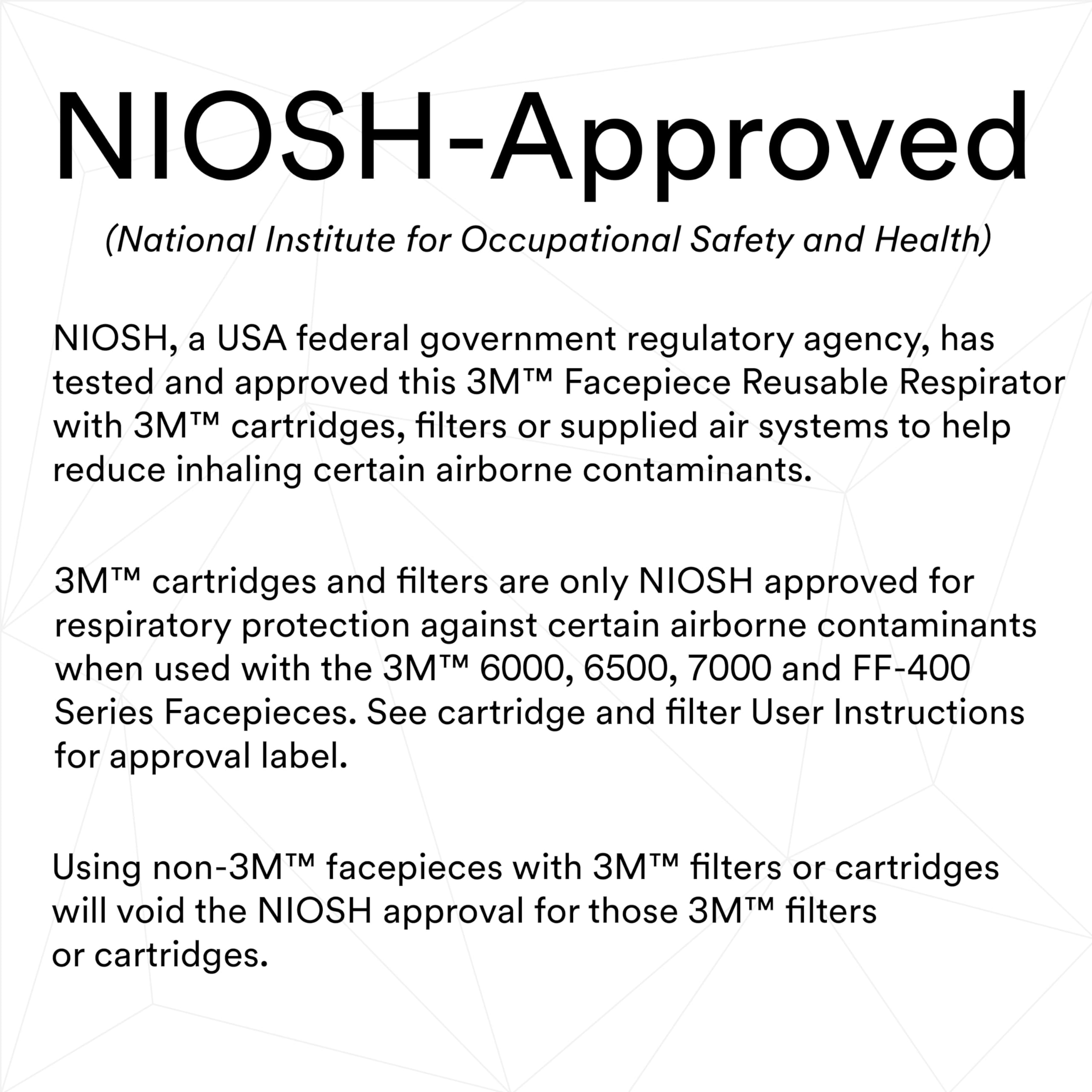 3M Rugged Comfort Quick Latch Half Facepiece Reusable Respirator 6501QL, NIOSH, Cool Flow Exhalation Valve, Bayonet Connection, Silicone Face Seal, Gases, Vapors, Dust, Maintenance, Construction, S