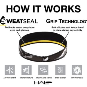 Halo Headband mens headband with visor, Black, One Size US