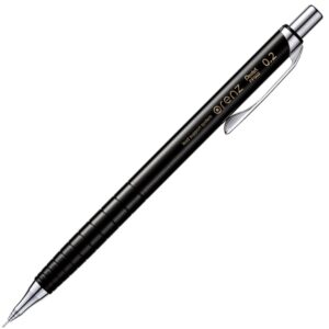 pentel mechanical pencil orenz 0.2mm, black body (xpp502-a)