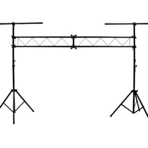 American Sound Connection Pro Audio Mobile DJ Light Stand 10 Foot Length Portable Truss Lighting System with T-Bar