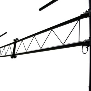 American Sound Connection Pro Audio Mobile DJ Light Stand 10 Foot Length Portable Truss Lighting System with T-Bar