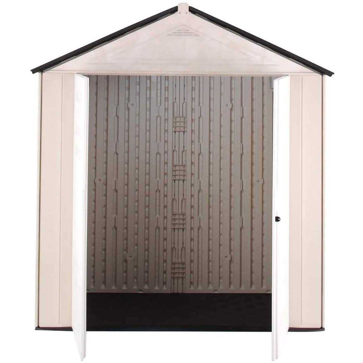 Rubbermaid 1862705 Shed, 7'x3.5', Tan/White