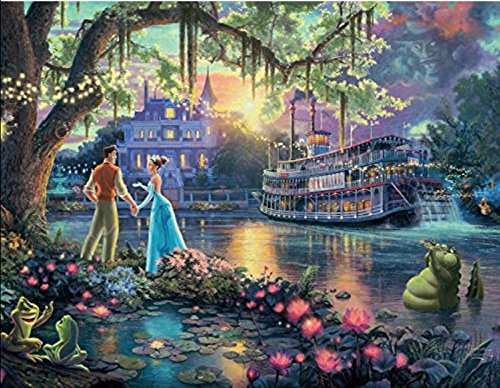 Ceaco - 4 in 1 Multipack - Thomas Kinkade - Disney Dreams Collection - Lion King, Peter Pan, Princess & the Frog, & Jungle Book - (4) 500 Piece Jigsaw Puzzles