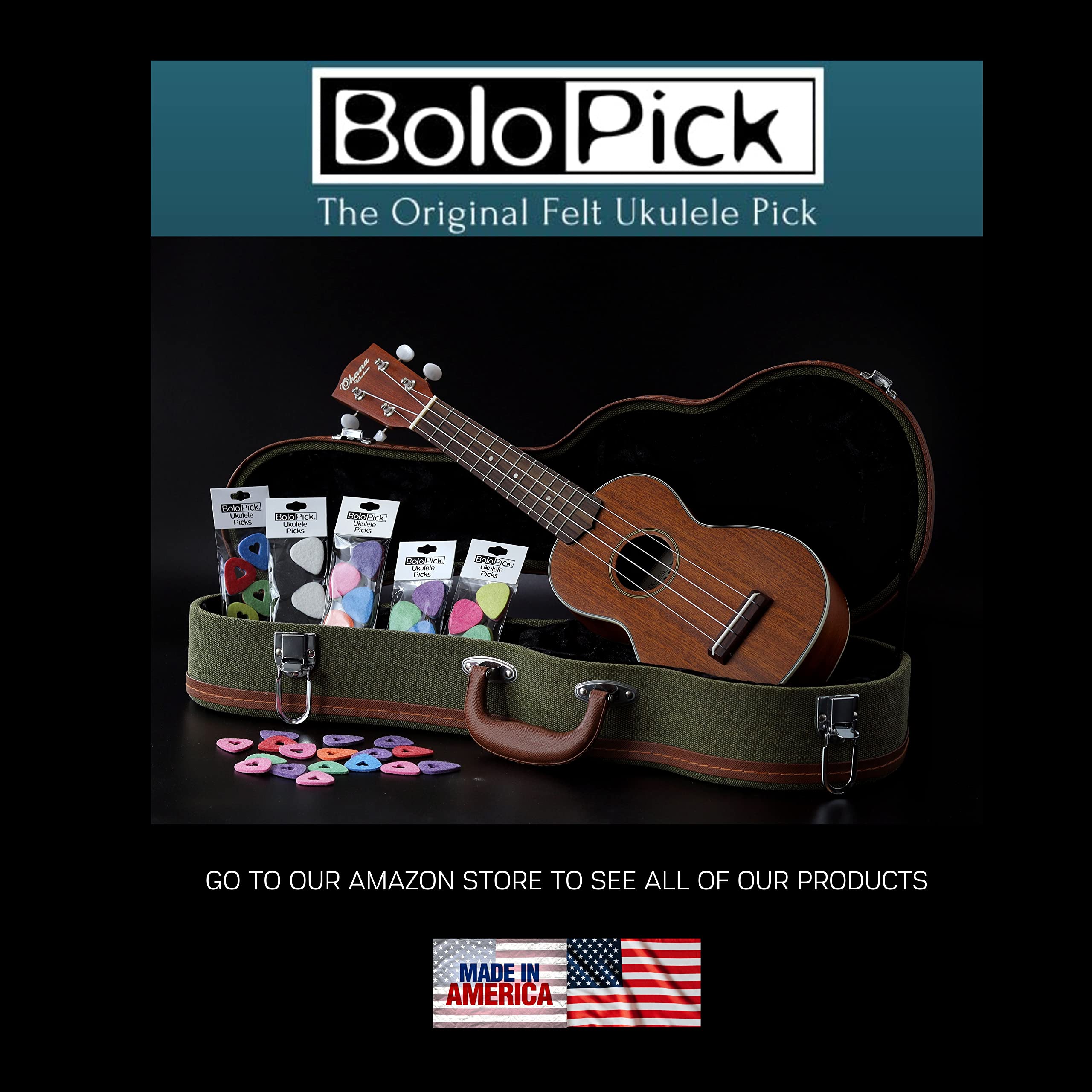 BoloPick Felt Picks for Ukulele 6 Pack (An Original Recipe)