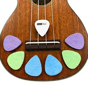 BoloPick Felt Picks for Ukulele 6 Pack (An Original Recipe)