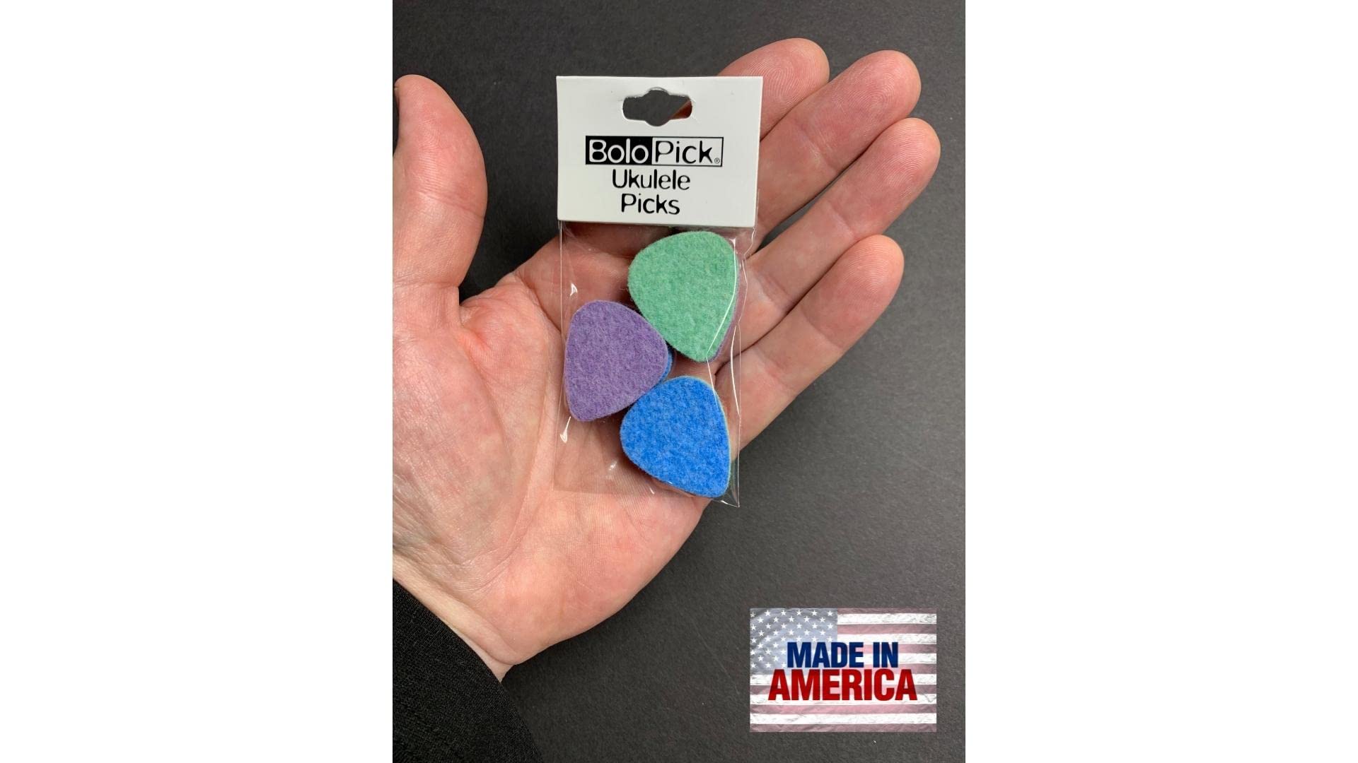 BoloPick Felt Picks for Ukulele 6 Pack (An Original Recipe)