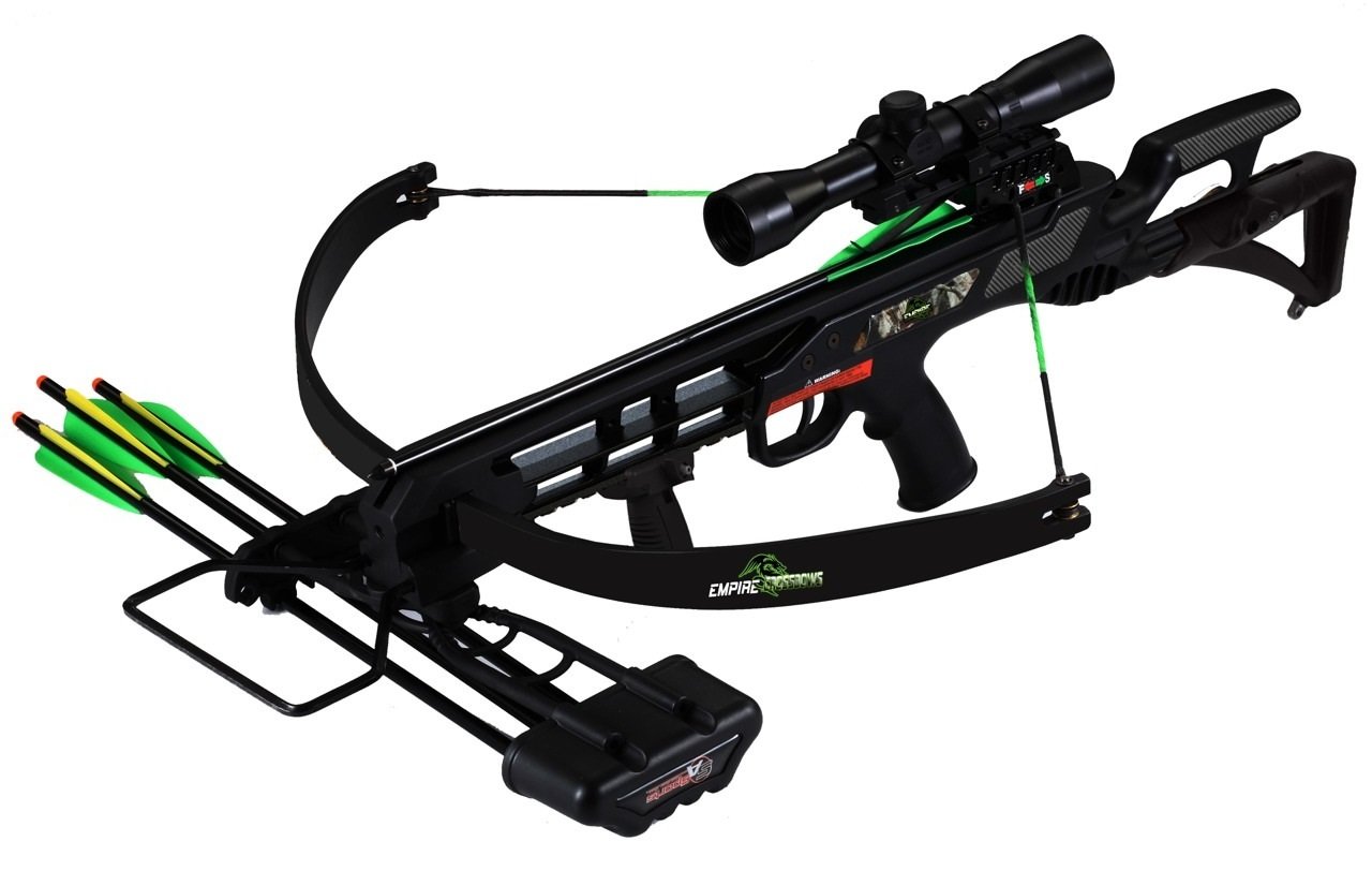 SA Sports Empire Terminator Recon Recurve Crossbow w. 4x32 Multi-Range Scope, 175Lb, 260 Fps (613)