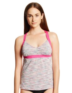 tyr sport sonoma v-neck tank, pink, x-small