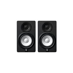 yamaha hs5 2-way 70w bass reflex bi-amplified studio monitor (2-pack) bundle (2 items)