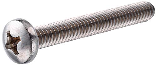 Hillman 43068 4-40 x 1-1/4-Inch Stainless Pan Phillips Machine Screw, 50-Pack,Stainless Steel