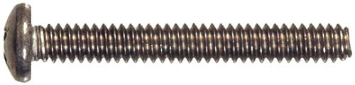 Hillman 43068 4-40 x 1-1/4-Inch Stainless Pan Phillips Machine Screw, 50-Pack,Stainless Steel