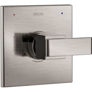 delta faucet ara 14 series single-function shower handle valve trim kit, stainless t14067-ss (valve not included)