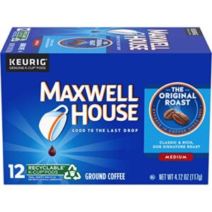 maxwell house original medium roast k-cup coffee pods (12 pods)