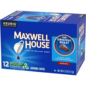 Maxwell House Original Medium Roast K-Cup Coffee Pods (12 Pods)