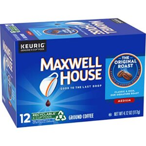 Maxwell House Original Medium Roast K-Cup Coffee Pods (12 Pods)