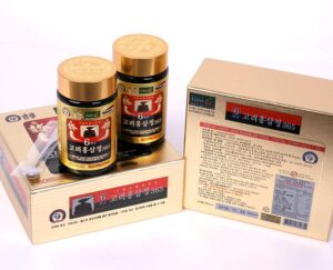 hongsamjeong, korean 6years root red ginseng gold extract, saponin, panax, 8.5 ounce (pack of 2)