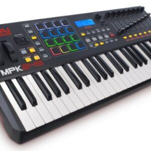 AKAI Professional MPK249 - USB MIDI Keyboard Controller with 49 Semi Weighted Keys, Assignable MPC Controls, 16 Pads and Q-Links, Plug and Play