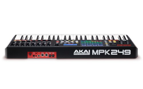 AKAI Professional MPK249 - USB MIDI Keyboard Controller with 49 Semi Weighted Keys, Assignable MPC Controls, 16 Pads and Q-Links, Plug and Play