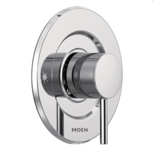 moen align chrome moentrol volume control modern shower faucet lever handle, valve required, t3291