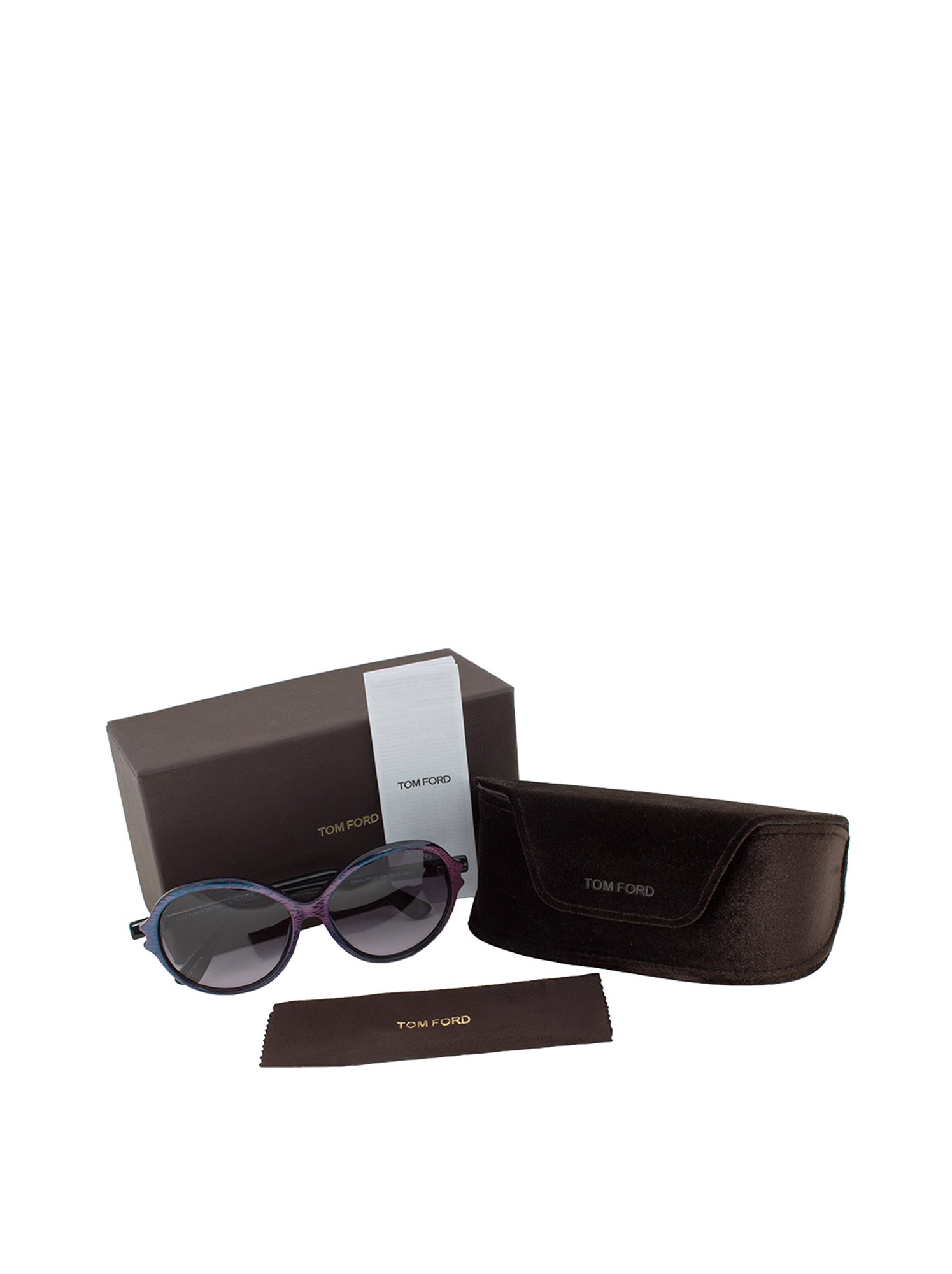 Tom Ford Milena Sunglasses, Purple, 59-15-140