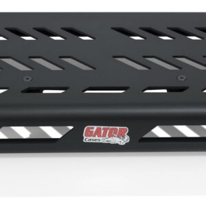 Gator Cases Aluminum Guitar Pedal Board with Carry Bag; Large: 23.75" x 10.66" | Stealth Black (GPB-BAK-1)