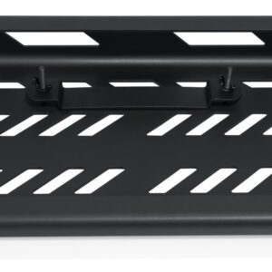 Gator Cases Aluminum Guitar Pedal Board with Carry Bag; Large: 23.75" x 10.66" | Stealth Black (GPB-BAK-1)