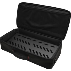 Gator Cases Aluminum Guitar Pedal Board with Carry Bag; Large: 23.75" x 10.66" | Stealth Black (GPB-BAK-1)