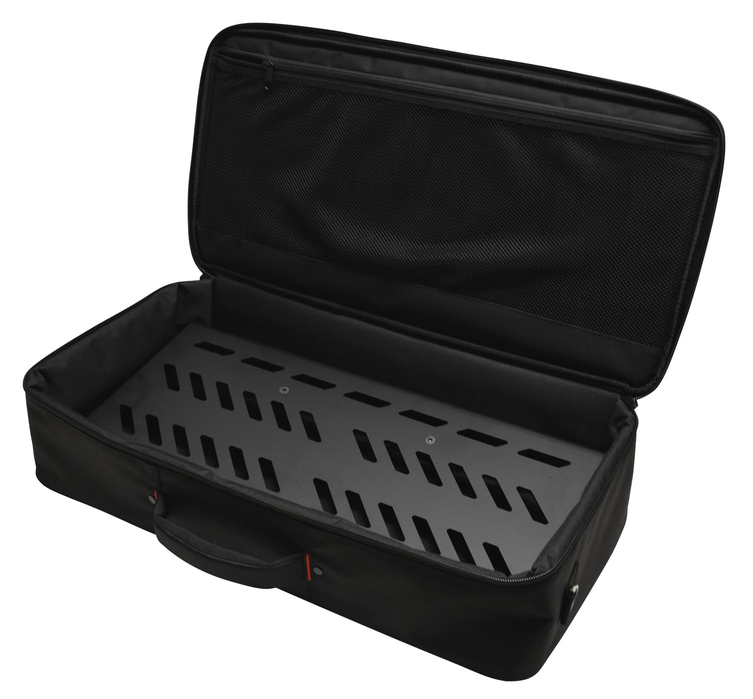 Gator Cases Aluminum Guitar Pedal Board with Carry Bag; Large: 23.75" x 10.66" | Stealth Black (GPB-BAK-1)