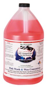 all american car care products pink wash & wax concentrate (1 gallon)