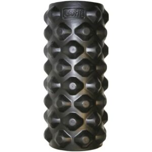 gofit extreme massage go roller - massage bar and training manual,black/green,13",gf-efr13-blk