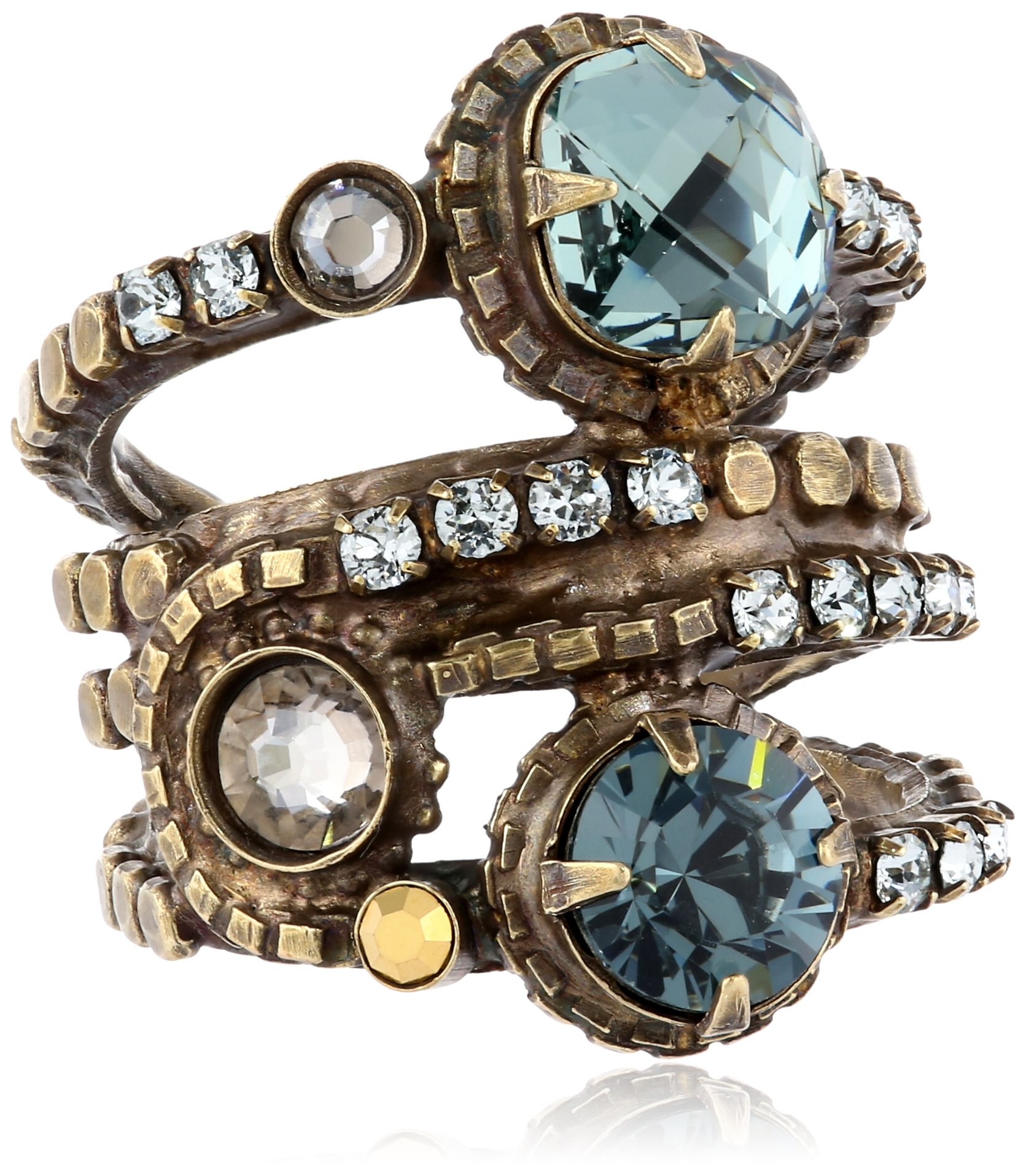 Sorrelli "After Glow" Stacked Crystal Ring