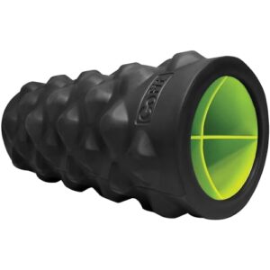 GoFit Extreme Massage Go Roller - Massage Bar and Training Manual,Black/Green,13",GF-EFR13-BLK