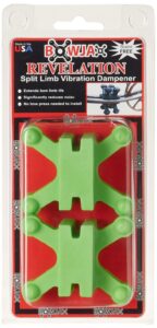 bow jax revelation limb dampener (2 pack), green