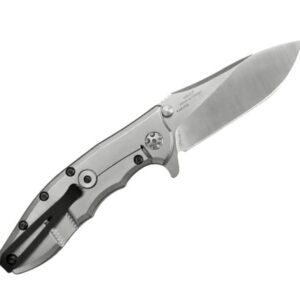 Zero Tolerance 0562CF Hinderer Slicer Folding Knife; 3.5” CPM-20CV Stonewashed and Satin Steel Blade, Carbon Fiber Front Handle, KVT Ball-Bearing Opening, Frame Lock and Reversible Pocketclip; 5.5 OZ, Black