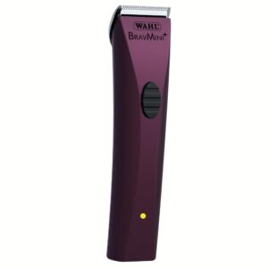 wahl professional animal bravmini+ pet, dog, cat, & horse cordless trimmer kit - purple