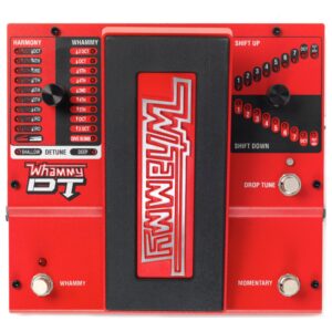 digitech whammy dt drop tuning guitar pitch shift effect pedal with true bypass and ac power adapter